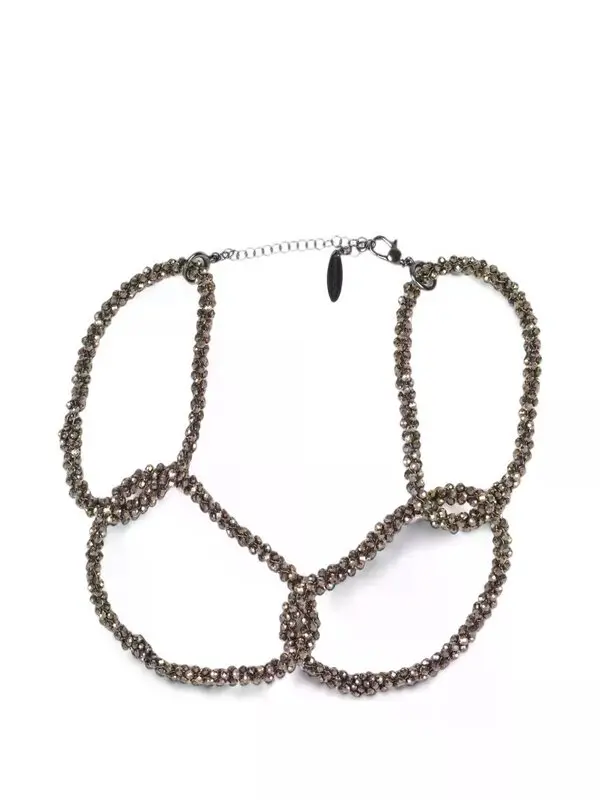 Brunello Cucinelli Pyrite-beaded Choker Necklace