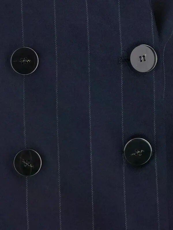MERCI Pinstripe Double-breasted Vest