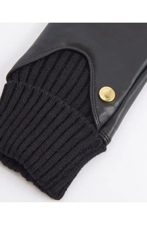 Barbour Deanna Leather Gloves - Black