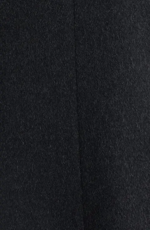 Vince Long Double Breasted Wool & Cashmere Blend Maxi Coat - Charcoal