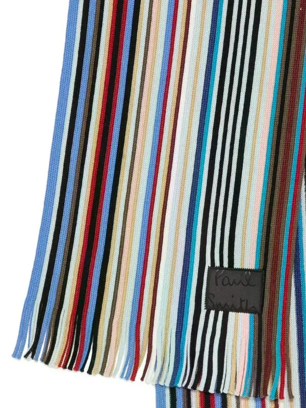 Paul Smith Wool Iver-stripe Scarf