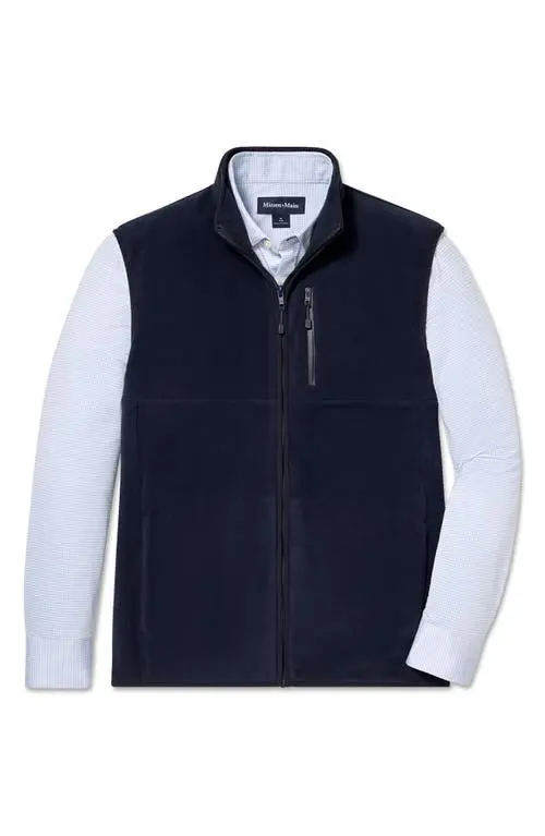 Mizzen+main Crosby Fleece Vest - Navy