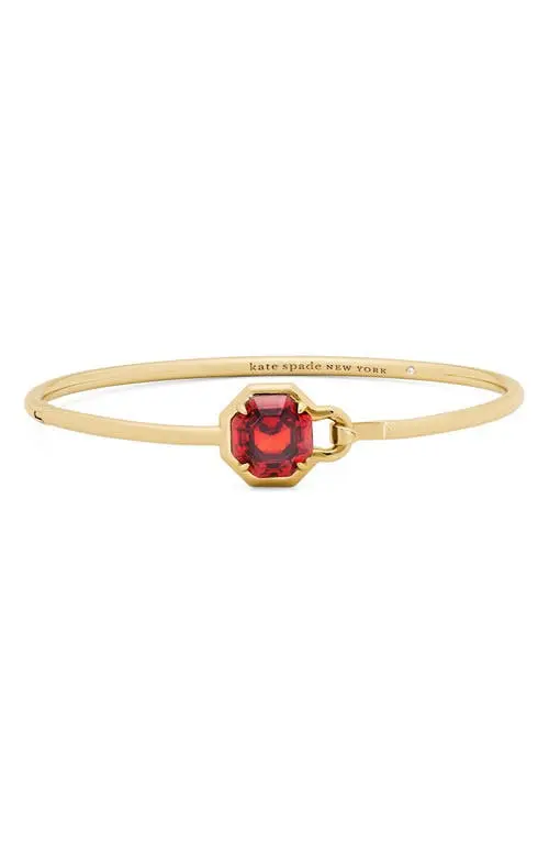Kate Spade New York Opulence Octagon Stone Bangle - Red