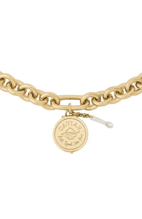 Kate Spade New York Caviar & Crimson Charm Bracelet