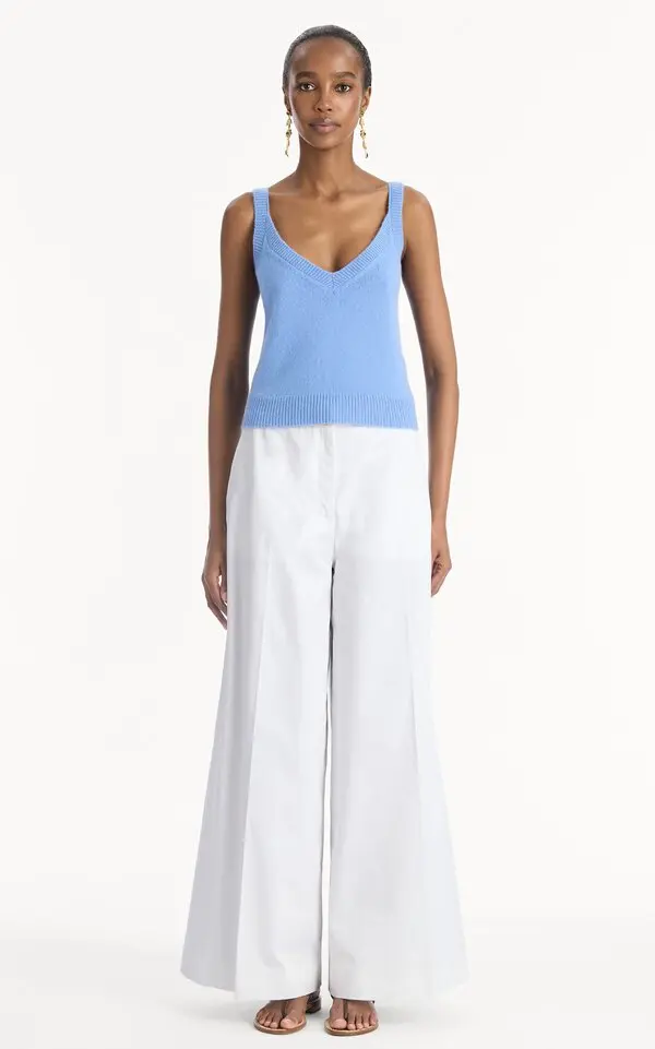 Oscar De La Renta V-neck Cashmere Tank Top