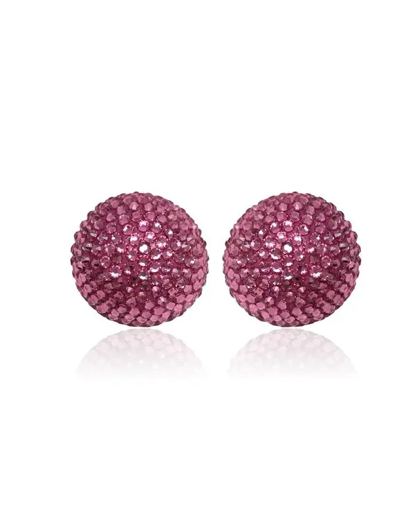 PINAR OZEVLAT Disco Pebble Earrings Rose - Pink