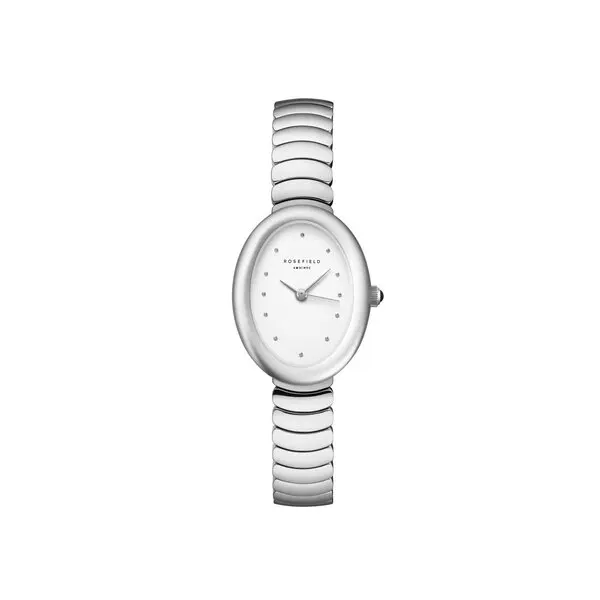 ROSEFIELD Ovale Ladies Watch With Matte White Dial