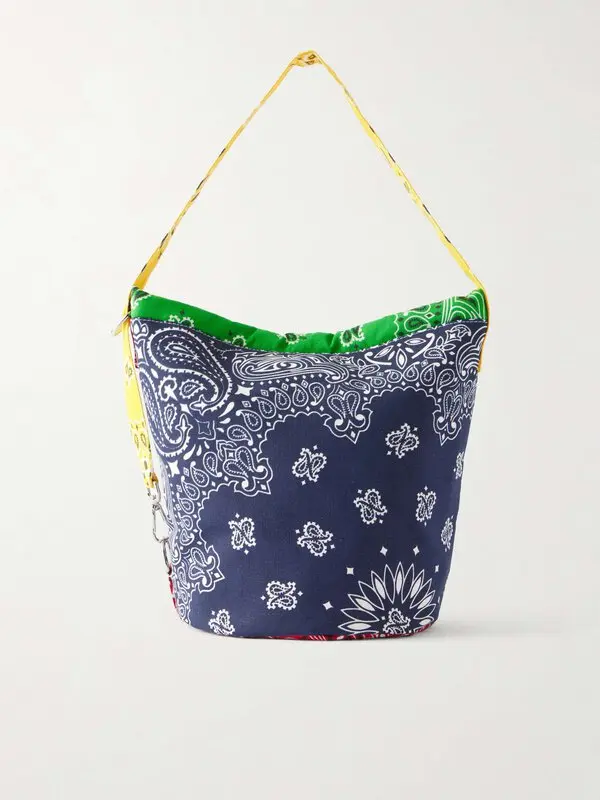 CALL IT BY YOUR NAME Sac Seau Printed Cotton-canvas Bucket Bag