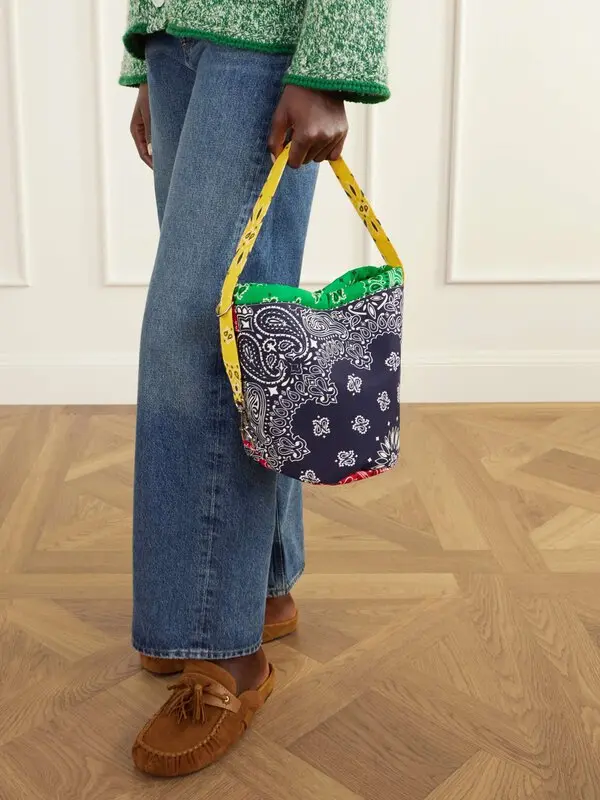 CALL IT BY YOUR NAME Sac Seau Printed Cotton-canvas Bucket Bag