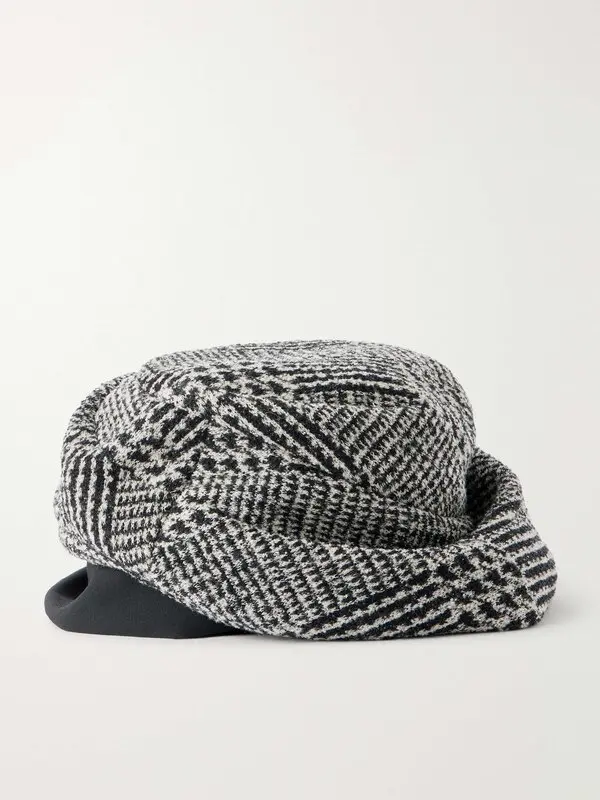 Junya Watanabe Checked Gabardine-trimmed Wool-blend Tweed Bucket Hat