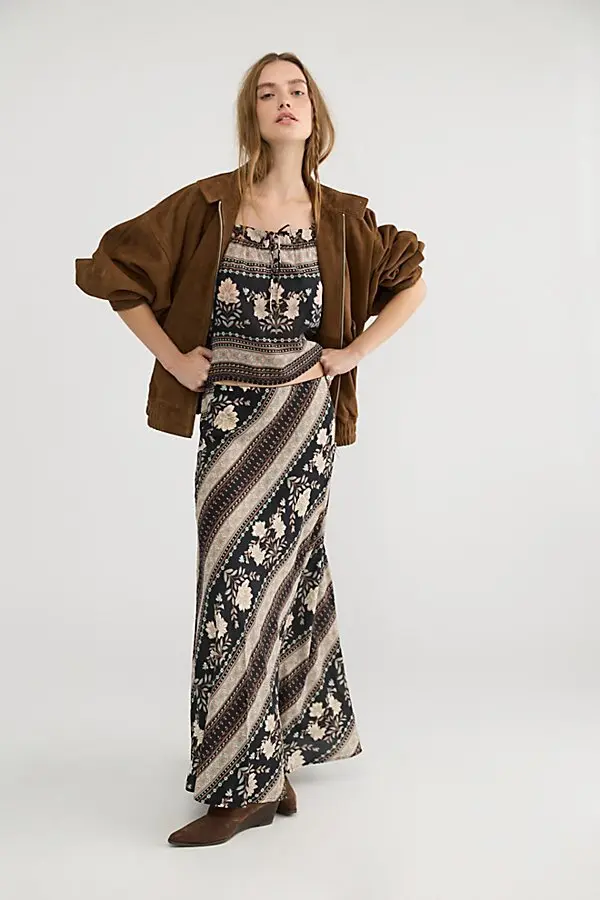 SPELL Petalwood Maxi Skirt Set