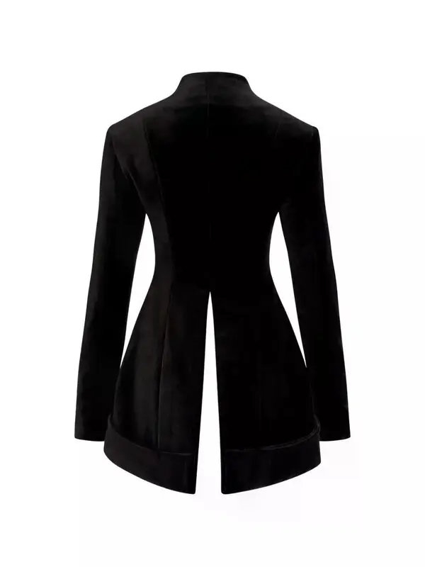 A.W.A.K.E. Mode Hook-and-eye Velvet Jacket