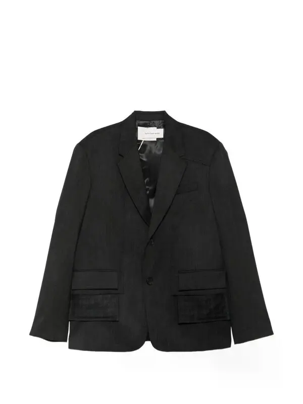 FENG CHEN WANG Layered Flap-pocket Blazer - Grey