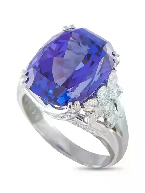 LB EXCLUSIVE Tanzanite And Diamond Ring - Silver