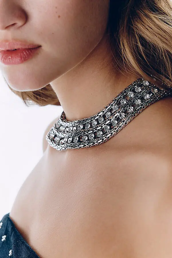 Anthropologie Fancy Errand Collar Necklace