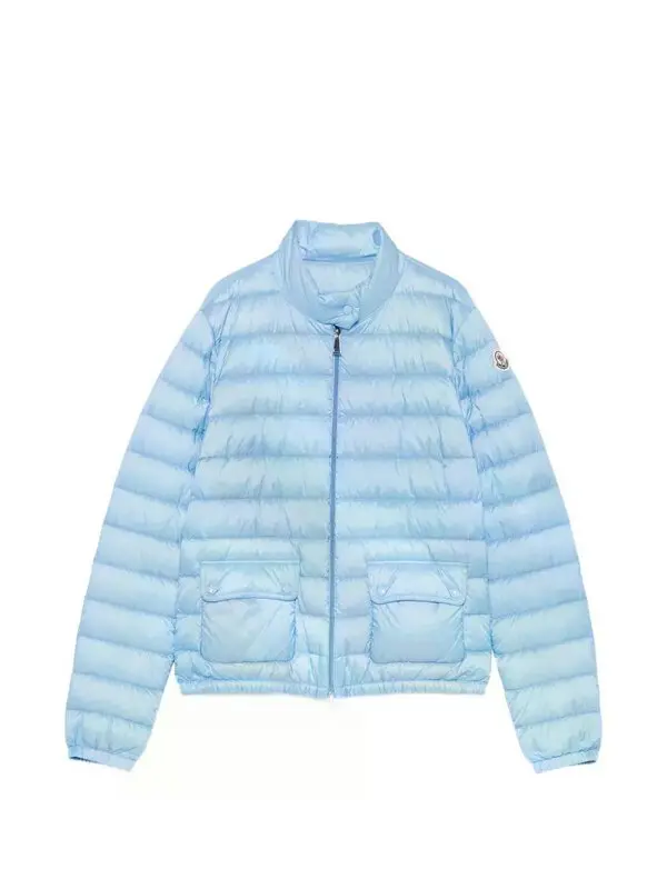 Moncler Quilted Logo-patch Jacket - Blue