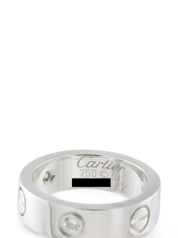 Cartier Love Diamond Ring - Silver