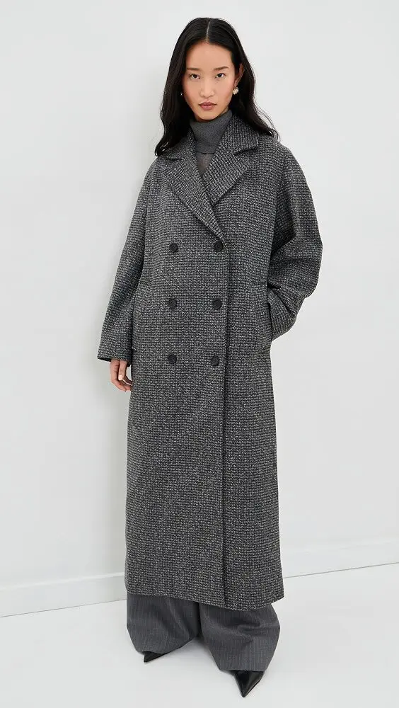 HOUSE OF DAGMAR Long Wool Coat