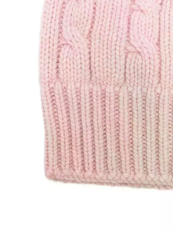 CENERE GB Cable-knit Beanie Hat