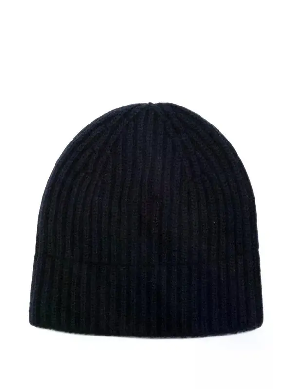 CENERE GB Ribbed-knit Beanie Hat - Blue