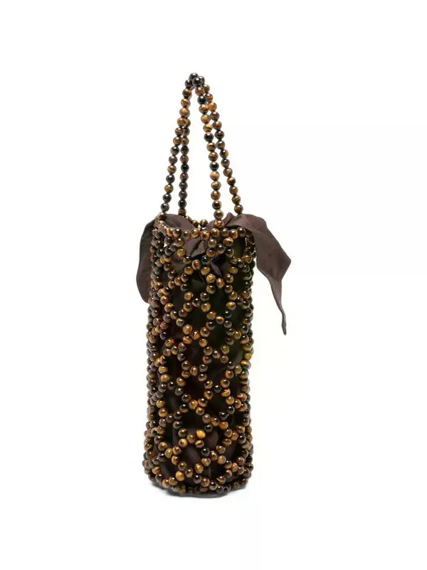 CORDERA Beaded Cage-style Tote Bag