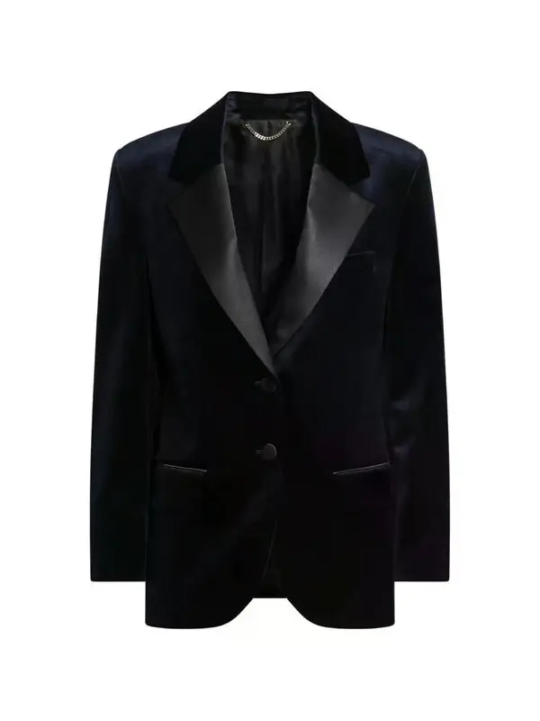 Victoria Beckham Camilla Single-breasted Velvet Blazer