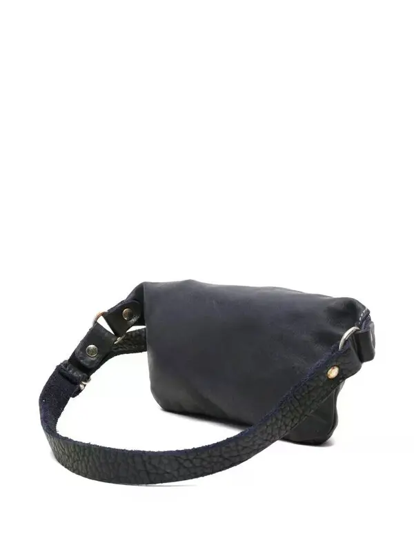 Guidi Full-grain Leather Belt Bag - Blue