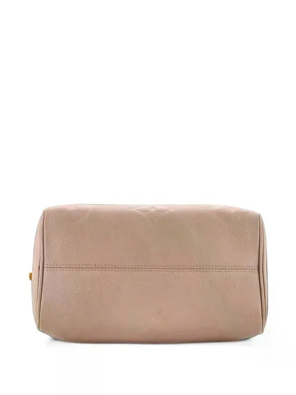 LOUIS VUITTON Speedy Bandouliere Bag Monogram Empreinte Giant 25 Satchel - Neutrals