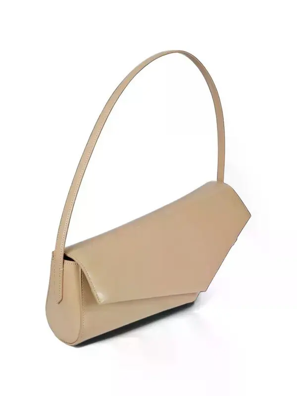 JIL SANDER Geometric-flap Leather Shoulder Bag