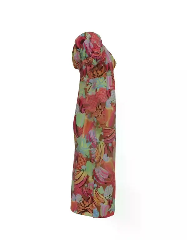 Farm Rio Fruit Salad Midi Dress