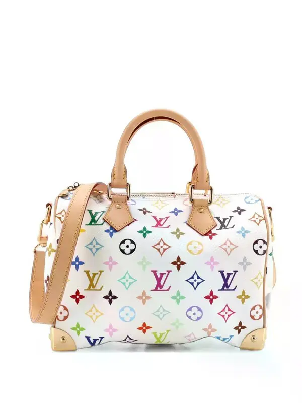 LOUIS VUITTON X Takashi Murakami Speedy Soft Bandouliere Bag Monogram Multicolor 25 Satchel - Multicolour