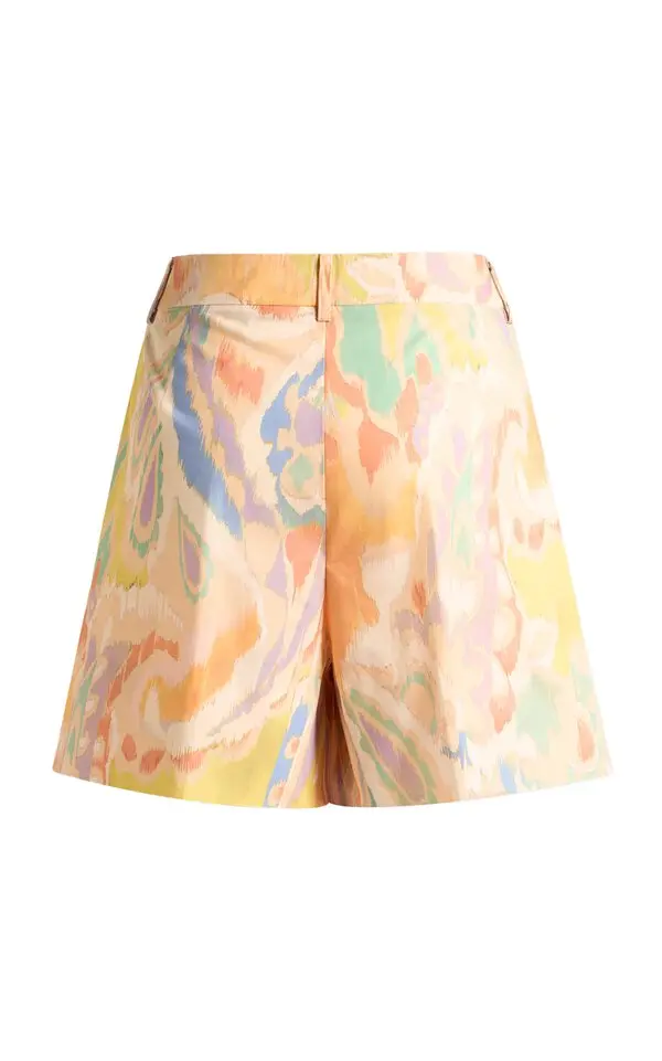 Etro Printed Cotton Mini Shorts