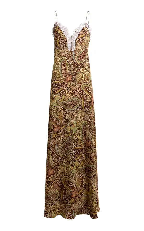 Etro Paisley-printed Silk Maxi Dress - Multi