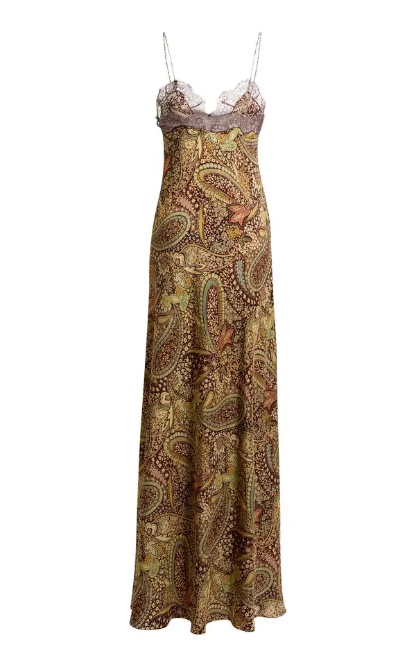 Etro Paisley-printed Silk Maxi Dress