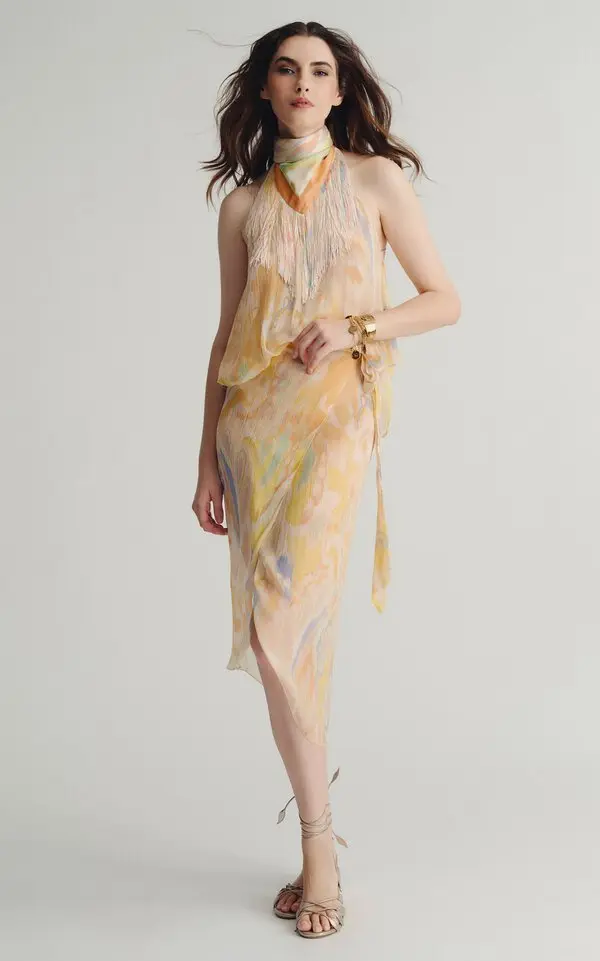 Etro Printed Midi Skirt