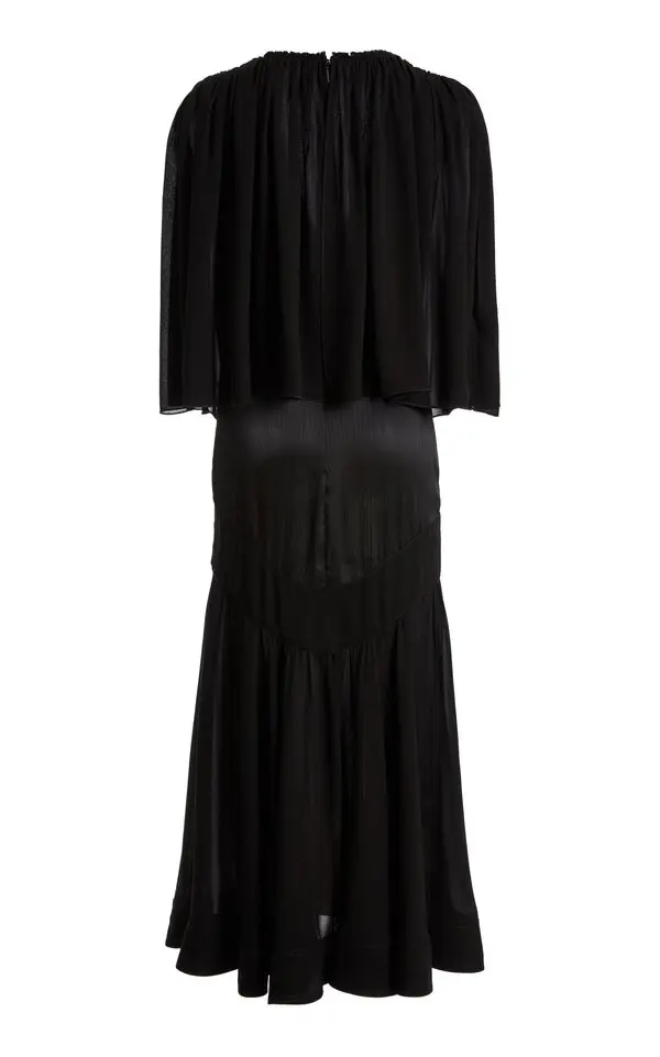 LANVIN Layered Ruffle Midi Dress