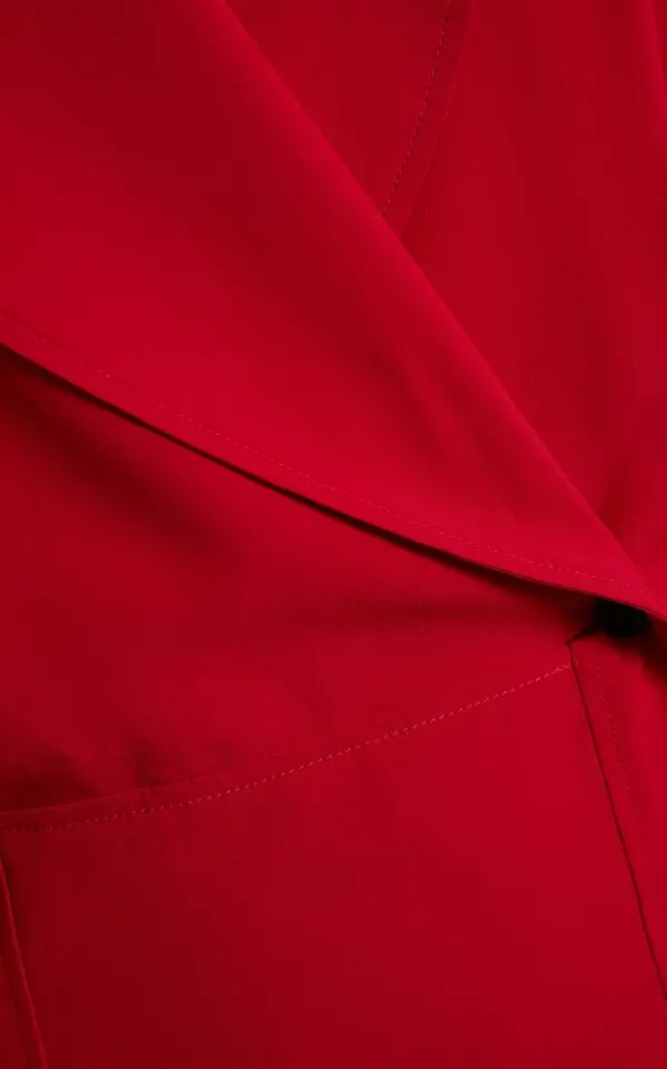 LANVIN Round-shoulder Wrap Cotton-linen Top