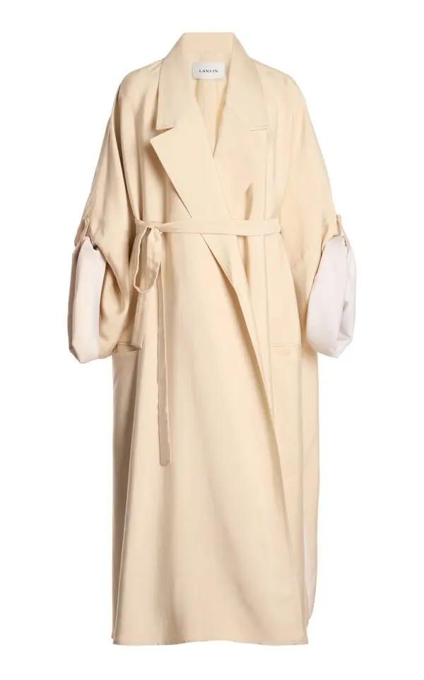 LANVIN Relaxed Fluid Coat - Neutral