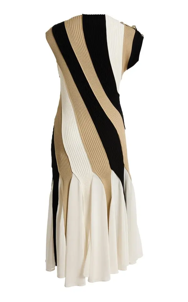 LANVIN Asymmetrical -panel Midi Dress