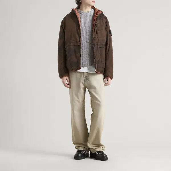 Stone Island Laser Forest Camo Crinkle Reps-tc Parka Jacket