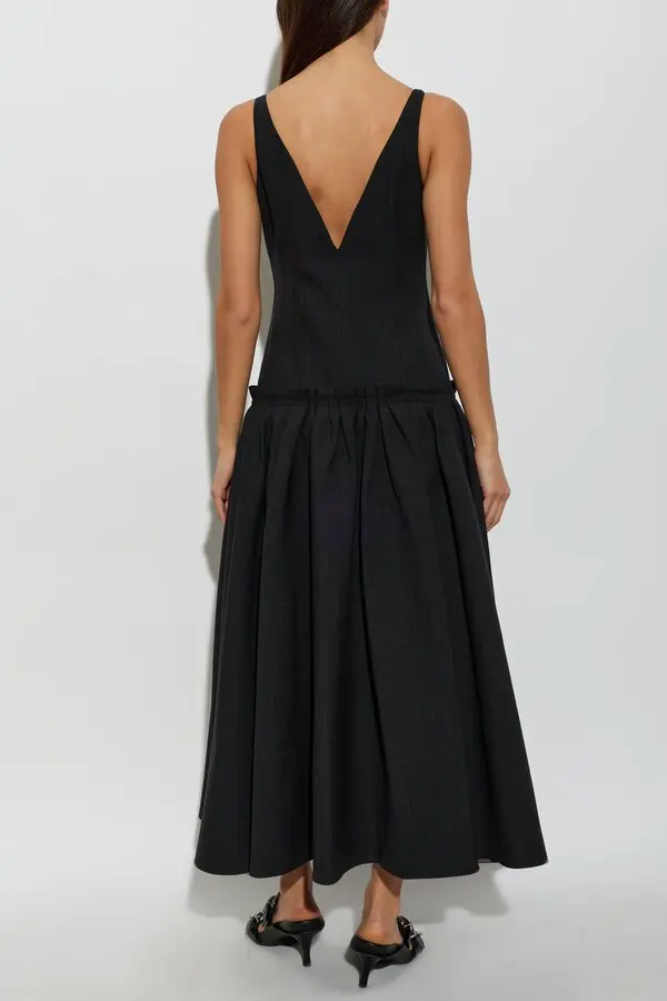 AMI Paris Dress With A Flared Hem