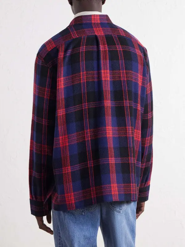 Celine Checked Cashmere Overshirt