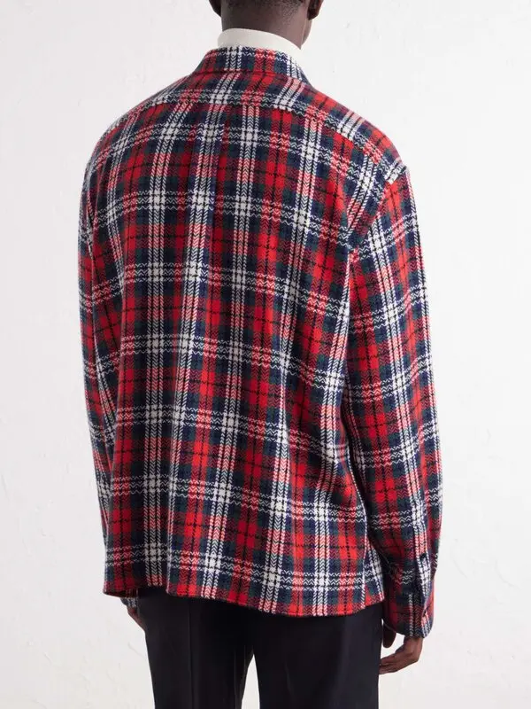 Celine Checked Cashmere Overshirt