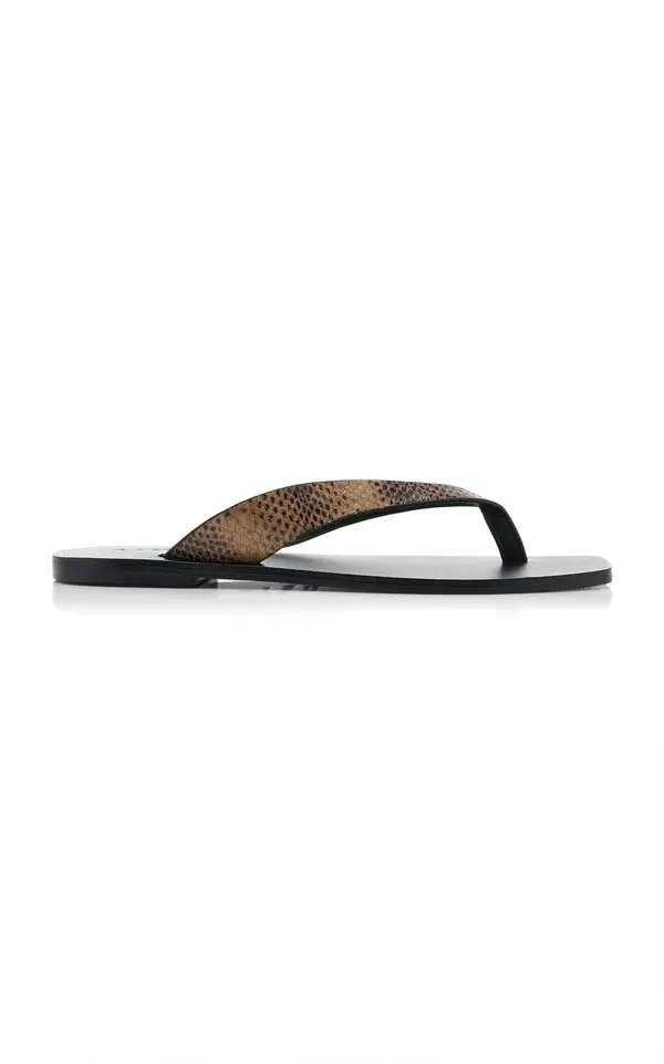 A.emery Kinto Leather Sandals - Python
