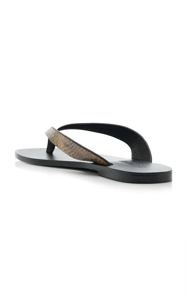 A.emery Kinto Leather Sandals - Python