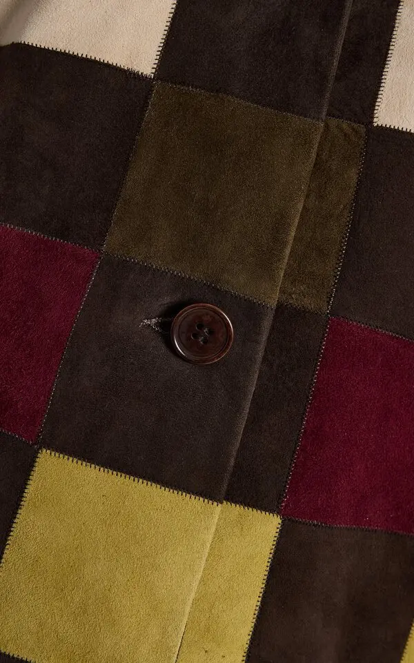 SIEDRES Ronch Fur-trimmed Suede Jacket