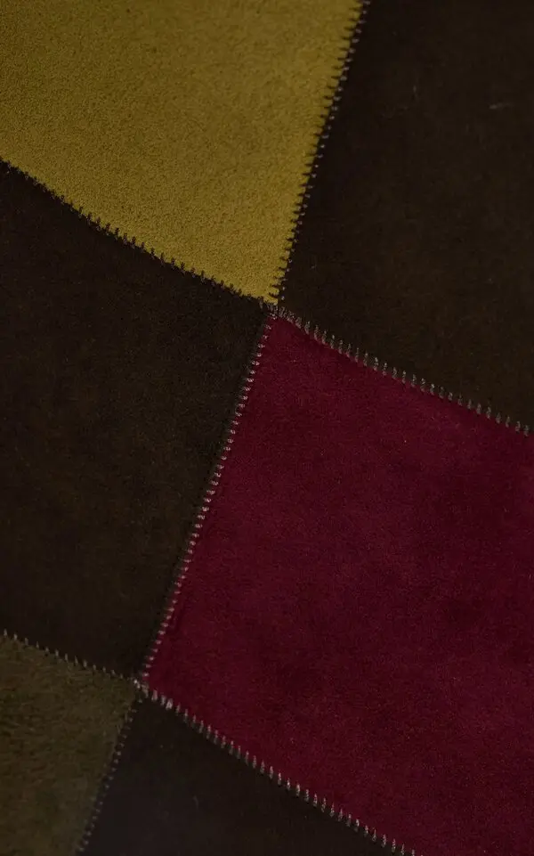 SIEDRES Exclusive Haze Patchwork Suede Mini Skirt