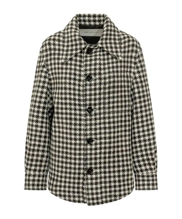 AMI Paris Checked Buttoned Jacket