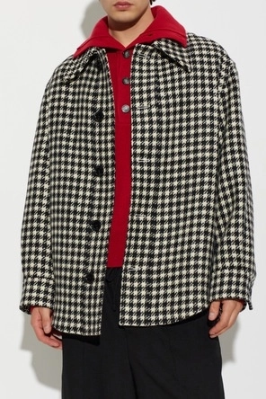 AMI Paris Checked Buttoned Jacket