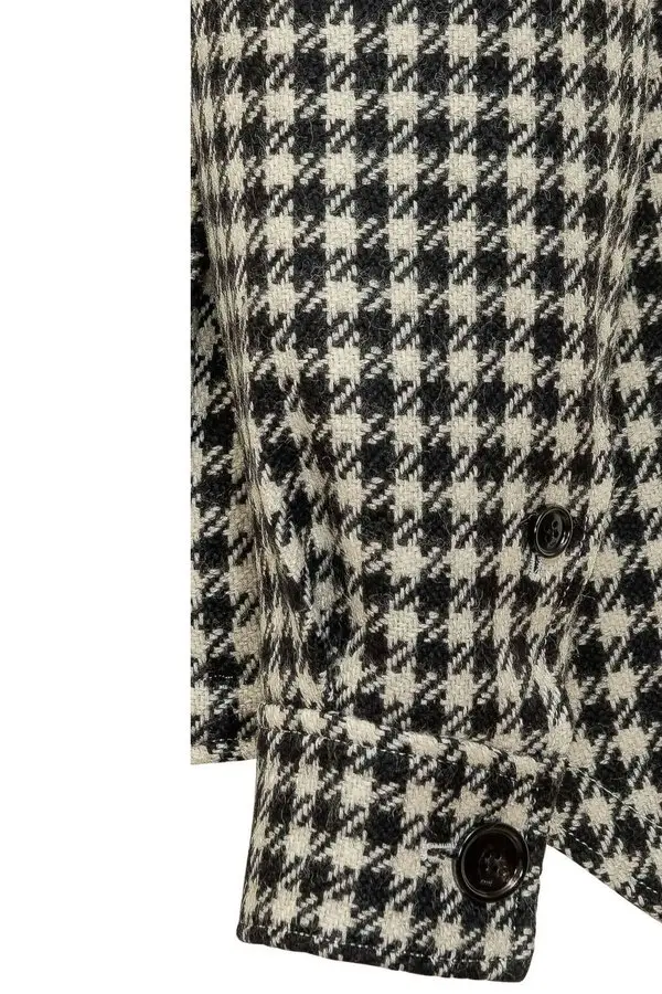 AMI Paris Checked Buttoned Jacket